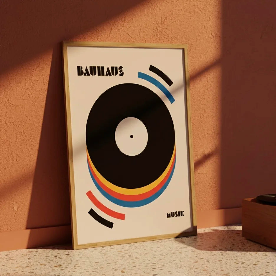 The Pop Music Print | Retro 70s 80s Vinyl Record Wall Art Poster – Kivo ...